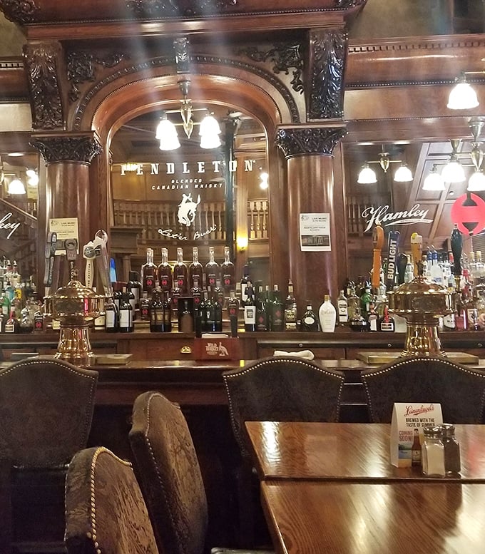 The dining room feels like your sophisticated aunt's place&mdash;if your aunt happened to have impeccable taste in both d&eacute;cor and steaks.