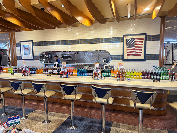 The counter seats &ndash; where solo diners become part of the diner's rhythm and regulars hold court like neighborhood royalty.