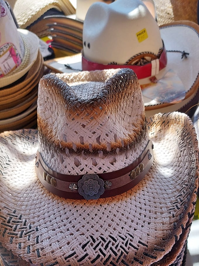 Cowboy couture at its finest &ndash; these woven hats offer both Western style and much-needed shade from the relentless Florida sun.