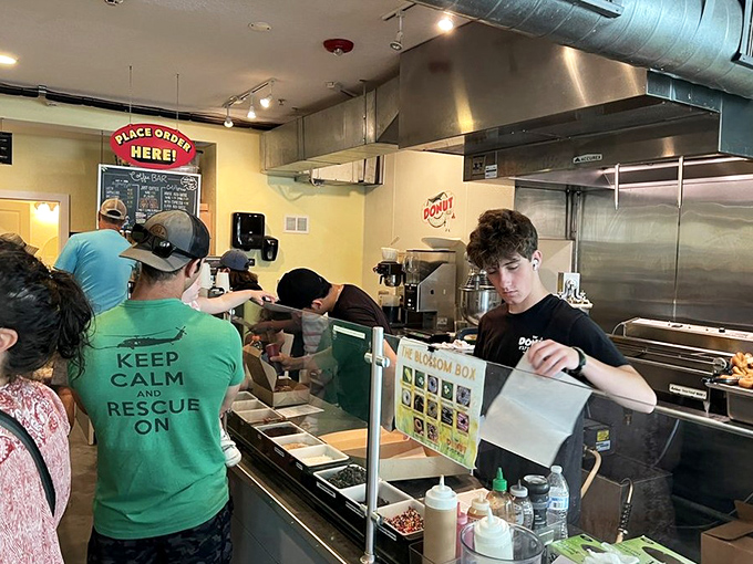 The ordering process: where anticipation builds as customers contemplate combinations with the seriousness of chess grandmasters planning their next move.