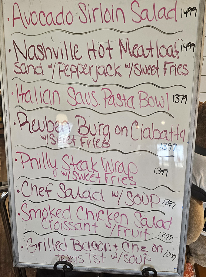 The daily specials board&mdash;where regular customers look first and newcomers discover what they'll be ordering on their next visit.