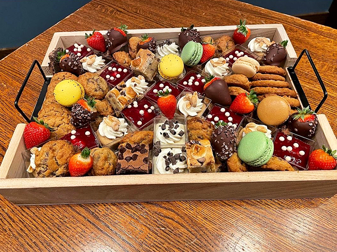 Not so much a dessert platter as a sweet treasure chest where every bite offers a new discovery.