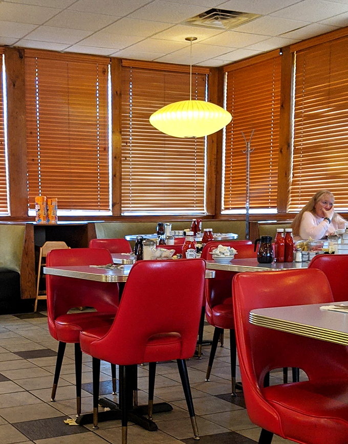Classic diner vibes that transport you to a simpler time when breakfast was an unhurried, sacred ritual.
