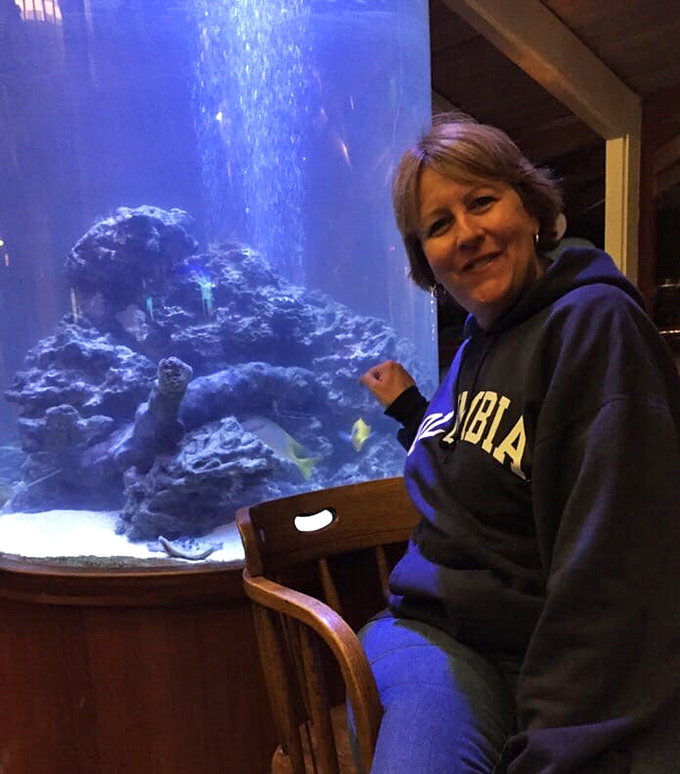 The aquarium adds a touch of irony to your seafood dining experience &ndash; "Meet your dinner's cousins before they meet your plate."