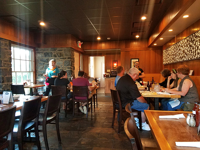 A dining room filled with the happiest people in Pennsylvania: those who are about to enjoy, currently enjoying, or have just enjoyed barbecue.