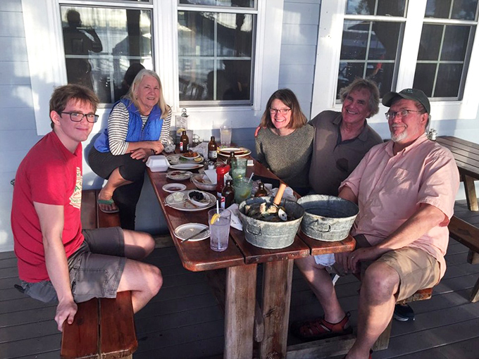The true measure of a great restaurant? Happy faces around the table sharing stories, seafood, and that "we've discovered something special" glow.