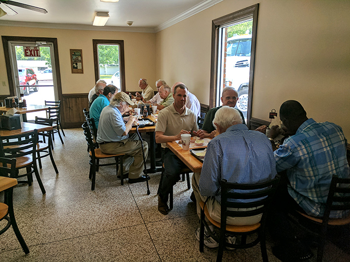 Lunchtime at Skylight Inn&mdash;where farmers, bankers, tourists, and locals all become equals in the democracy of delicious barbecue.