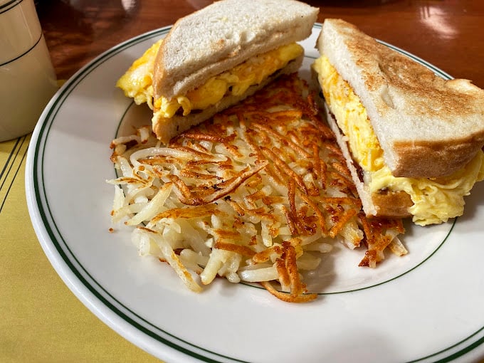 The breakfast sandwich&mdash;humanity's greatest invention after fire and the wheel. Those hash browns are the supporting actor who steals the show.
