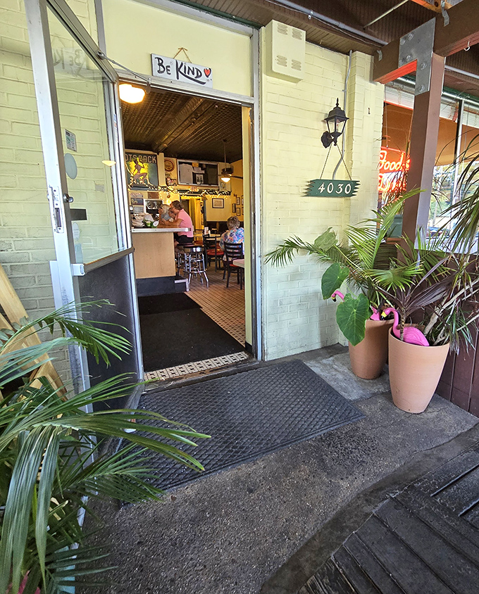 "Be Kind" reads the sign above the entrance&mdash;a gentle reminder before you enter this temple of comfort food.