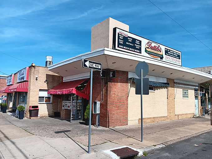 The corner entrance says everything about Dattilo's &ndash; unpretentious, neighborhood-focused, and exactly where you want to be when hunger strikes.