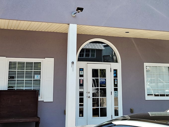 The entrance beckons like a portal to flavor country, where your only passport requirement is hunger.