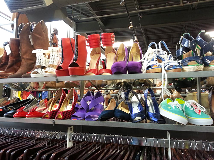 A rainbow of footwear possibilities where Carrie Bradshaw's fantasy meets a realistic budget. No shoe fairy godmother required.