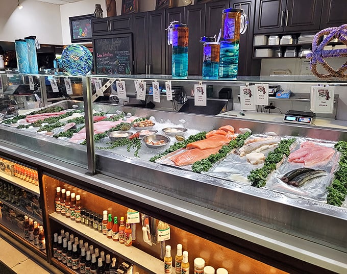 Fresh seafood gleaming like jewels in the case &ndash; if diamonds tasted this good, we'd eat those too.