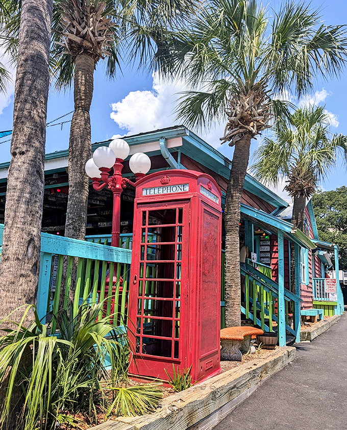 That red British phone booth isn't just decoration&mdash;it's a portal to a world where calories don't count and palm trees sway.