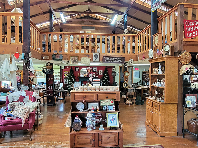 The gift shop looks like your aunt's attic exploded in the best possible way &ndash; treasures everywhere you look.