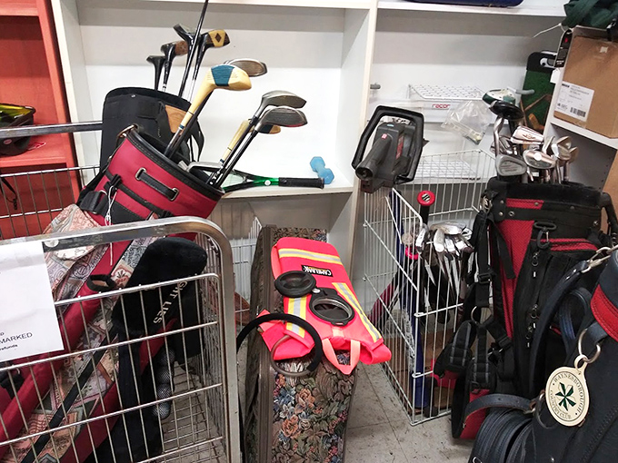 Golf clubs galore for the optimistic duffer &ndash; these previously-loved putters and drivers might just improve your game where lessons couldn't.