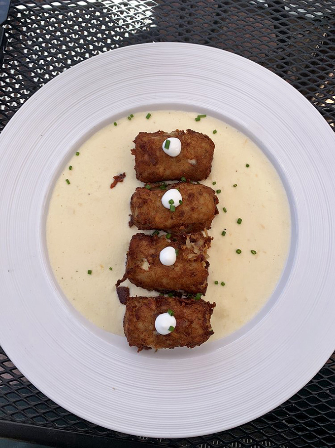 These golden nuggets floating in creamy sauce aren't just appetizers&mdash;they're conversation stoppers. Words become unnecessary when food is this good.