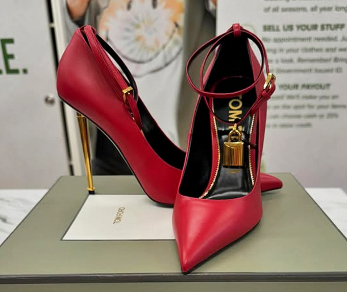 Red-hot heels that could fund a small country at retail price. Here, they're just waiting for your next special occasion.