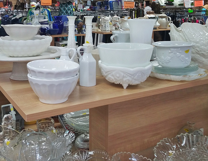 Milk glass treasures and vintage serving pieces that would make your grandmother nod with approval and your Instagram followers swoon.