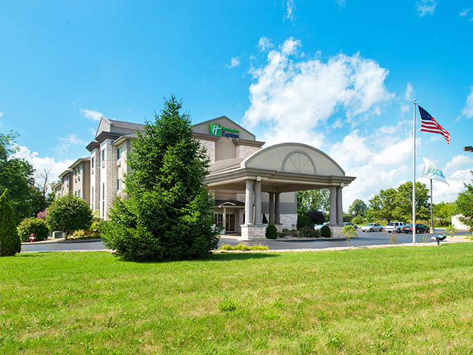 Even budget-conscious travelers can find comfortable accommodations in Bucyrus, where this Holiday Inn Express offers modern amenities without big-city price tags.
