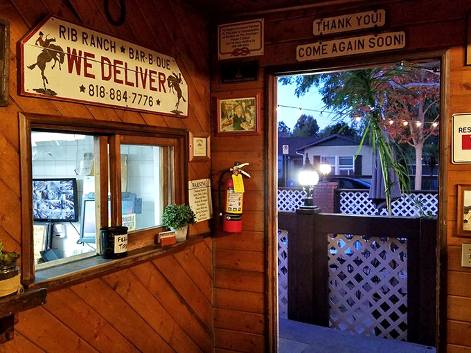 The "We Deliver" sign is both information and temptation &ndash; knowing that this smoky goodness could appear at your doorstep is dangerously wonderful knowledge.