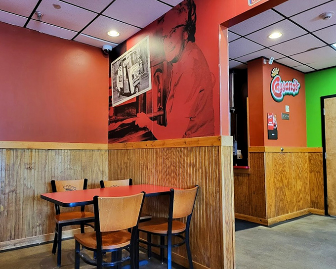 Historic photos line the walls, telling the Cassano's story while you create your own memories over slices of their legendary thin crust.