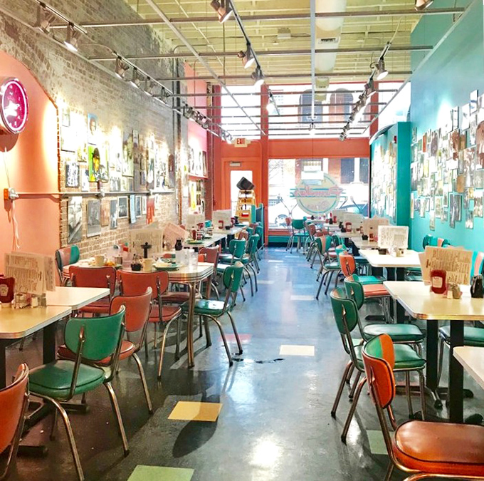 The dining room hums with conversation and coffee refills. Some come for the hotcakes, others for the community&mdash;everyone leaves satisfied.