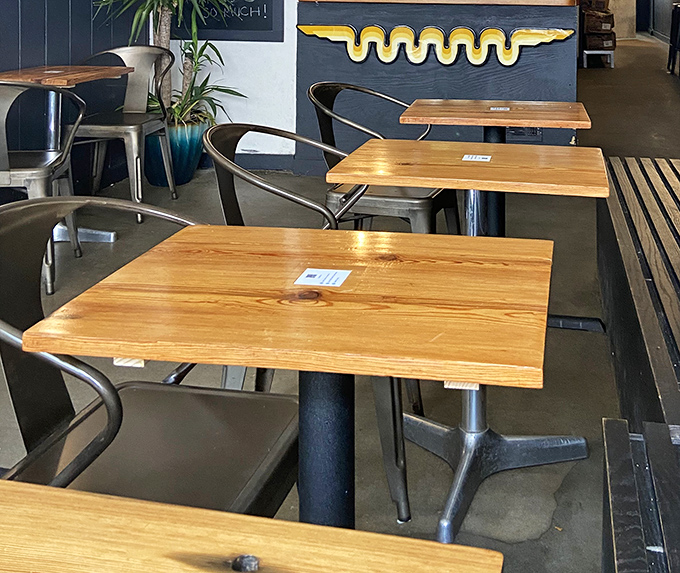 More seating options for when you need to sit and contemplate how a sandwich can be this good.