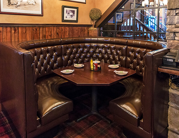 These intimate booths were designed for conversations that last long after the plates are cleared&mdash;the kind where "just one more drink" turns into three.