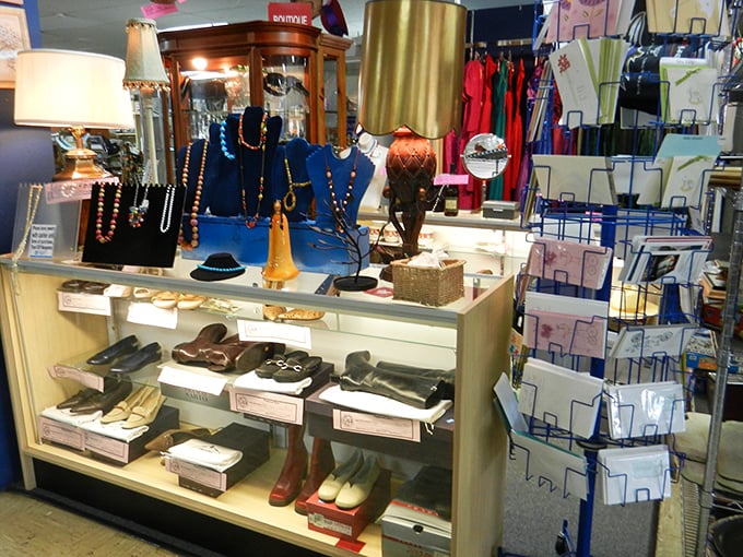 The jewelry counter gleams with possibilities, from statement necklaces to subtle accessories that whisper rather than shout about your excellent taste.