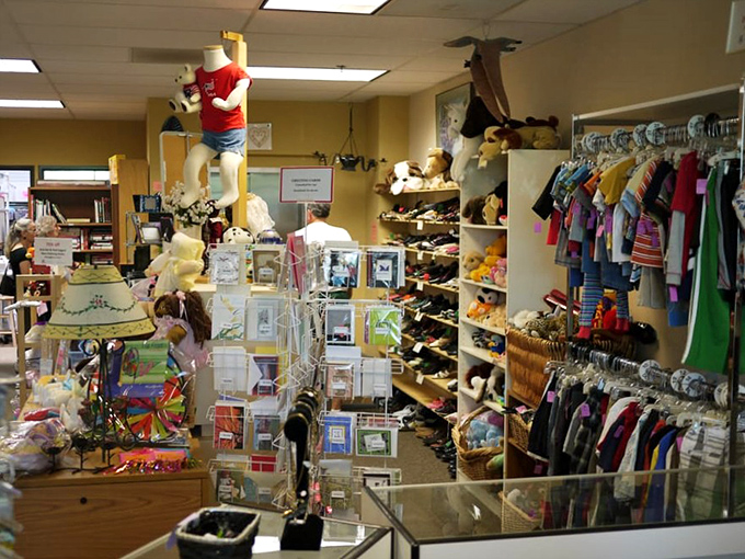 The children's area is a magical playground of stuffed animals, toys, and clothes&mdash;nostalgia for adults, wonderland for kids.