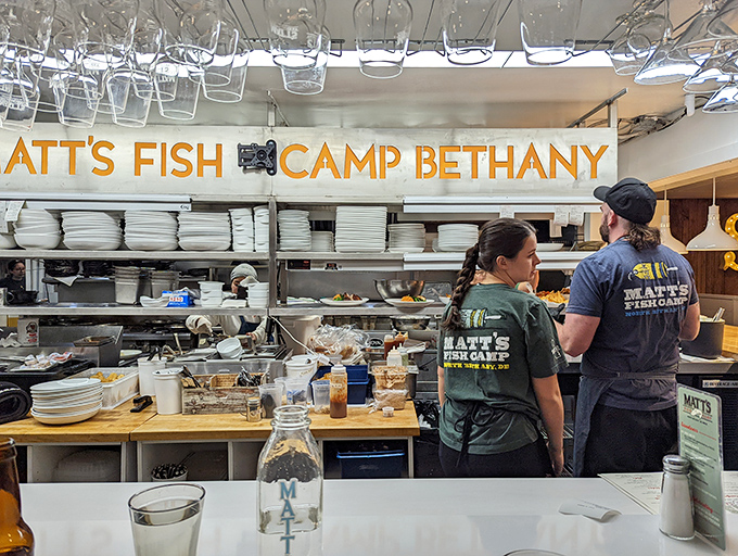 A glimpse into the kitchen reveals the orchestrated dance that transforms ocean treasures into the plates that make us swoon.