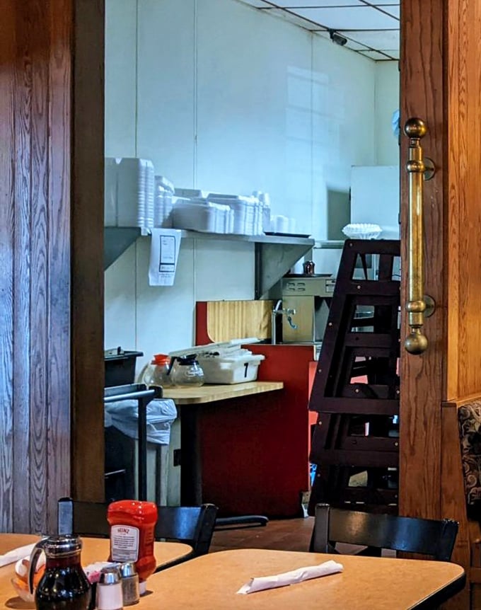 A glimpse into the kitchen's inner sanctum &ndash; the birthplace of pancake perfection and breakfast dreams come true.