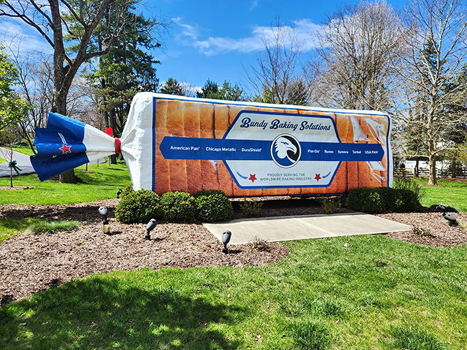The perfect perspective shot that demonstrates just how massive this carb creation truly is.