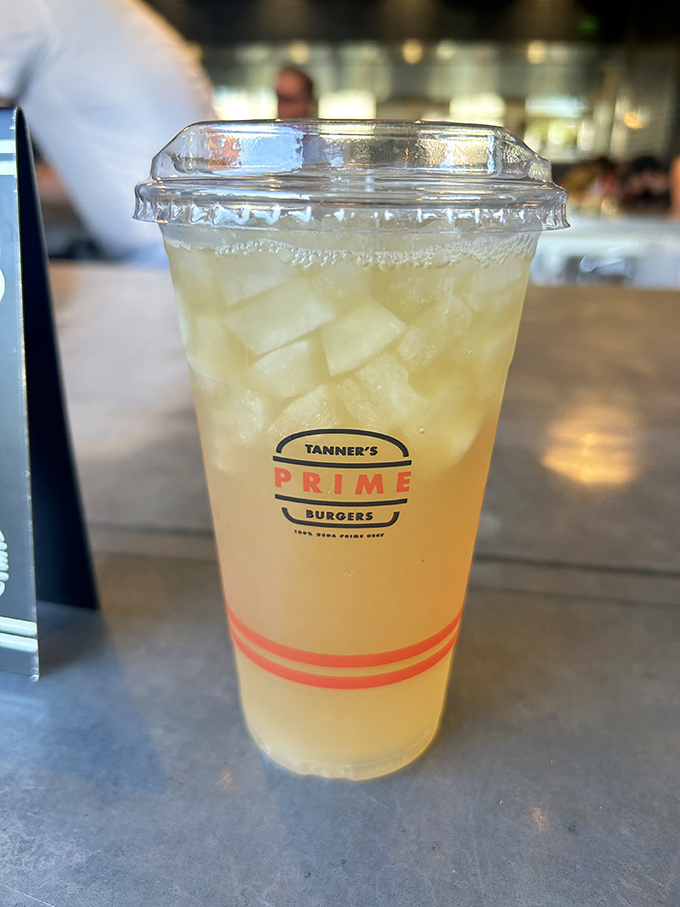Refreshment in a cup. This lemonade provides the perfect counterbalance to the rich flavors of prime beef and tallow-fried potatoes.