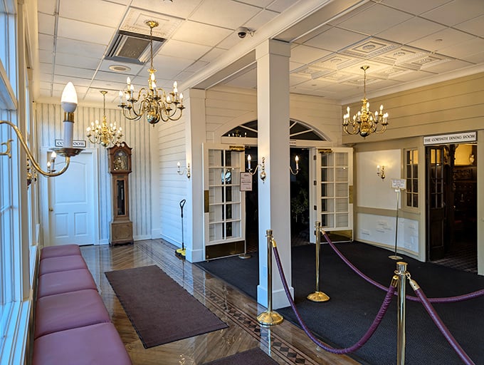 An entrance hall that says "we've been expecting you" with all the charm of a bygone era, minus the stuffiness and plus the promise of excellent food.