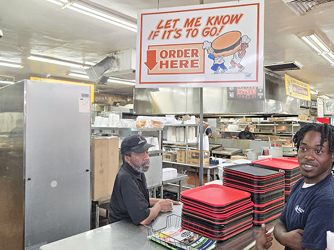 "Let me know if it's to go!" The ordering station at The Beacon operates with the precision of NASA and the warmth of a Southern grandma.