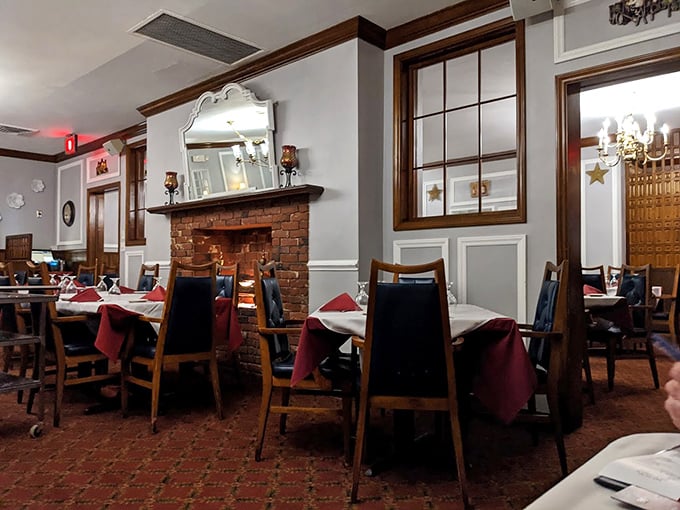 The dining room feels like it was designed by someone who understands that comfort and elegance aren't mutually exclusive concepts.