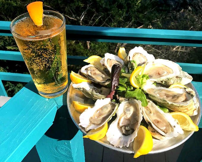 Fresh oysters on the half shell with a cold beer&mdash;nature's perfect pairing and proof that sometimes the ocean knows exactly what it's doing.
