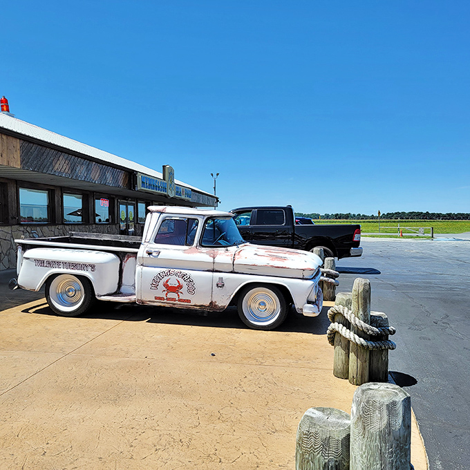 That vintage Meding's truck isn't just for show&mdash;it's a time machine to when seafood joints were judged by taste, not Instagram potential.