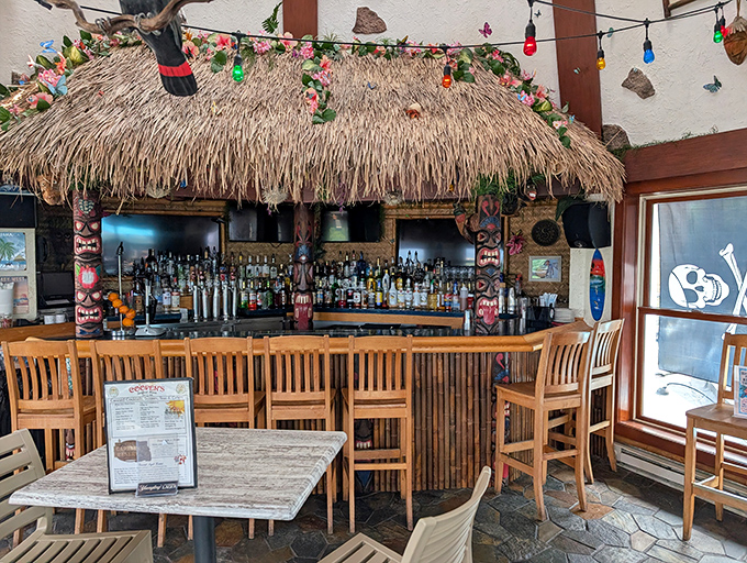Tiki vibes meet Pennsylvania hospitality. This thatch-roofed bar transports you to island time without leaving Scranton city limits.