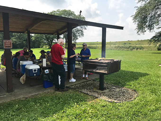 Nothing says "Wisconsin" quite like a community cookout with a side of thousand-year-old cultural heritage in the background.