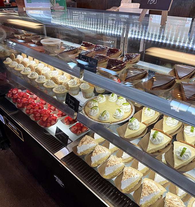 The dessert case&mdash;where pie slices wait like beauty pageant contestants, each one vying to be your final indulgence of the day.