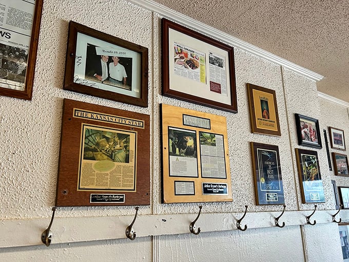 The wall of fame tells stories of satisfied customers, famous visitors, and decades of barbecue excellence&mdash;history you can almost taste.