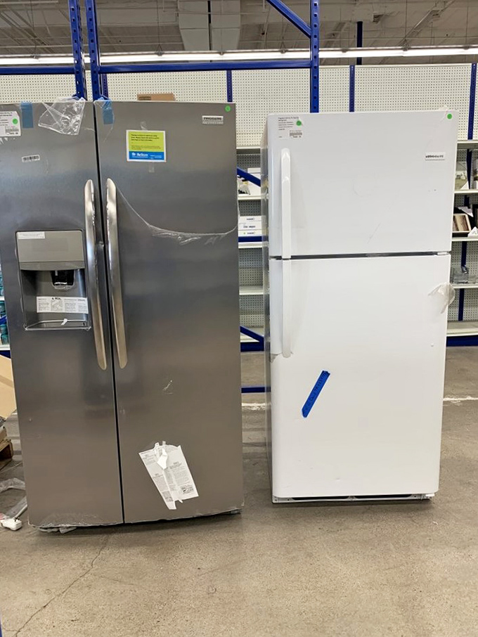 Refrigerators that work perfectly but got replaced by stainless steel dreams find second chances here.