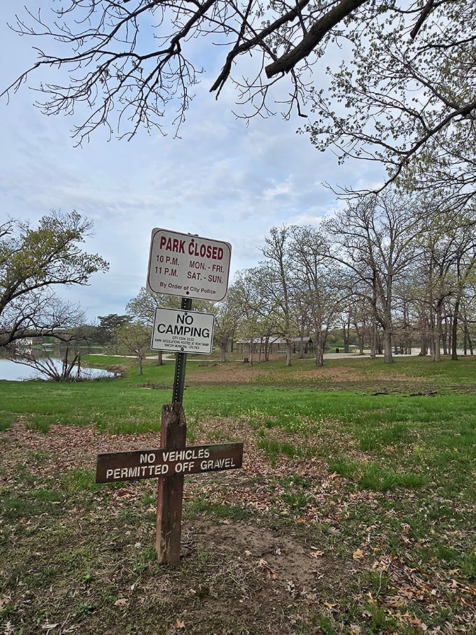 The park's version of "thou shalt not"&mdash;rules that somehow feel less restrictive when surrounded by this much natural beauty.