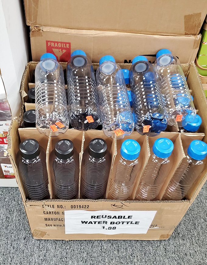 Hydration station! Reusable water bottles at prices so refreshing, you might buy one in every color just because you can.