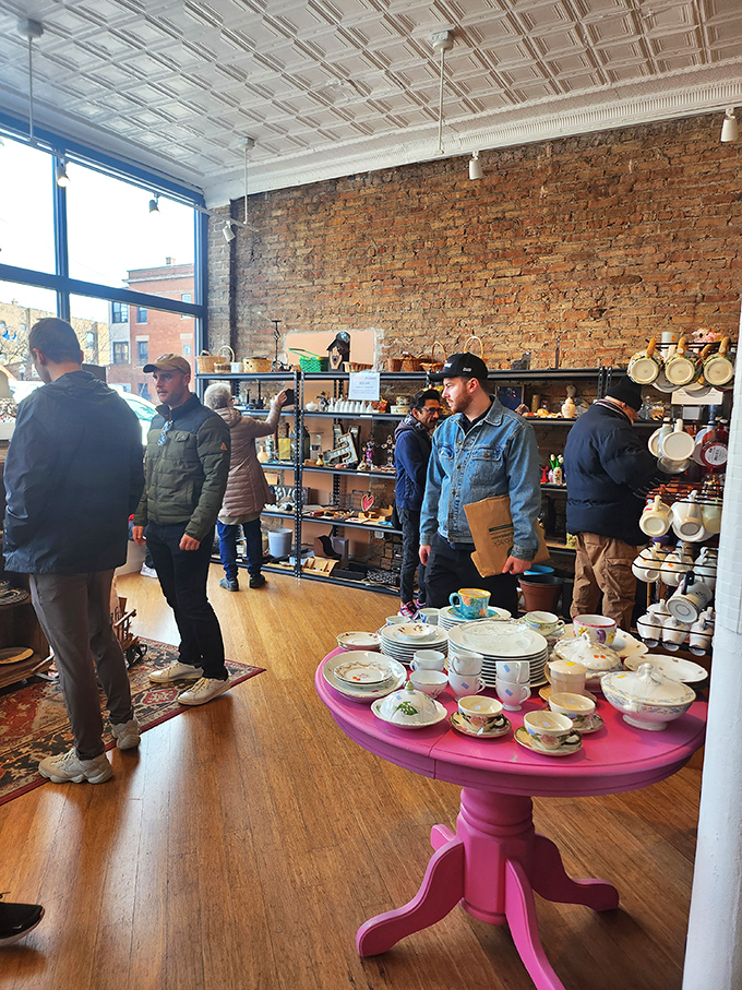 Fellow treasure hunters navigating the aisles, united in the universal quest for affordable home perfection.