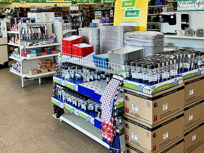 A metallic forest of possibilities &ndash; from practical lighting solutions to impulse purchases that somehow make perfect sense.