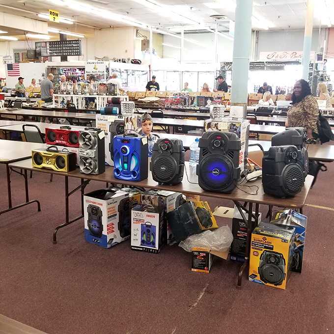 The speaker selection hits all the right notes &ndash; from party-sized boom boxes to compact Bluetooth options for the technologically evolved bargain hunter.